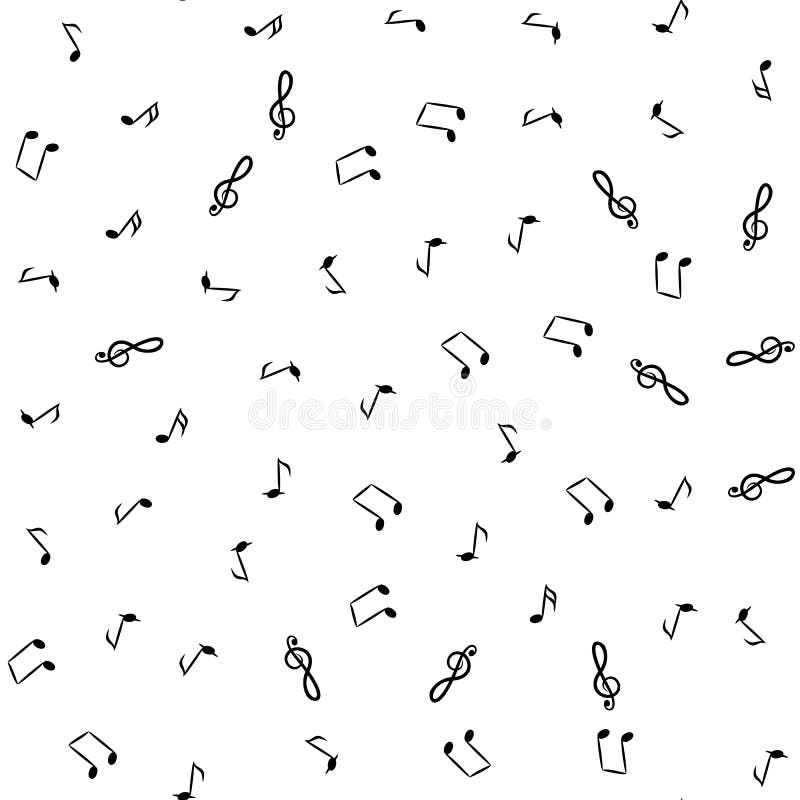Music Notes Vector Background Stock Vector - Illustration of backdrop ...