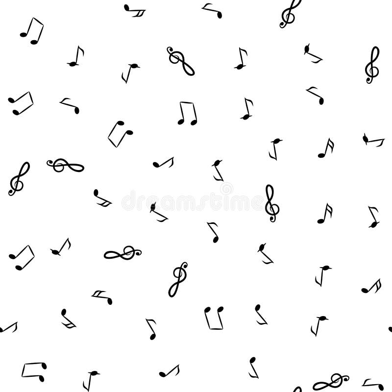 Music Notes Vector Background Stock Vector - Illustration of flow ...