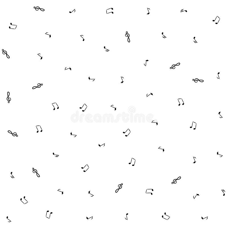Music Notes Vector Background Stock Vector - Illustration of curve ...