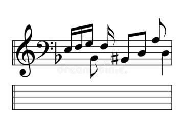 Blank Music Staff Vector Cartoon Stock Illustrations – 16 Blank Music ...