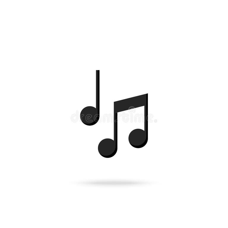 Music Notes. Vector Music Icon Isolated on White Background Editorial ...