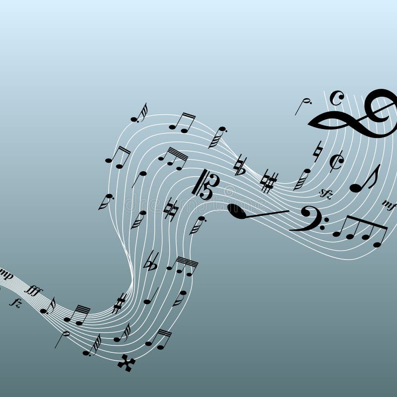 Floating Music Notes Stock Illustrations – 208 Floating Music Notes ...