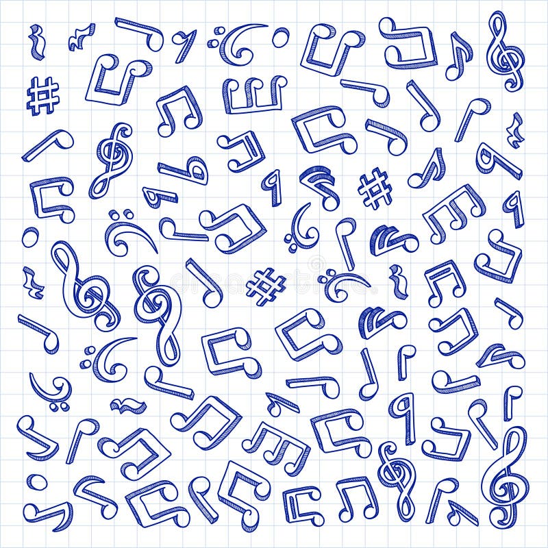 Music Notes. Vector Illustration. Stock Vector - Illustration of music ...
