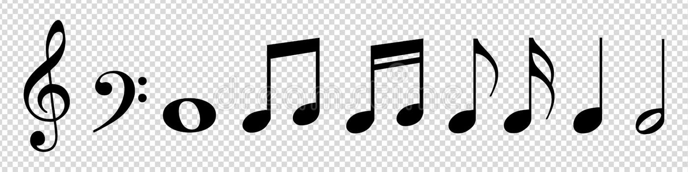 Back Musical Notes Transparent Background Stock Illustrations – 89 Back ...