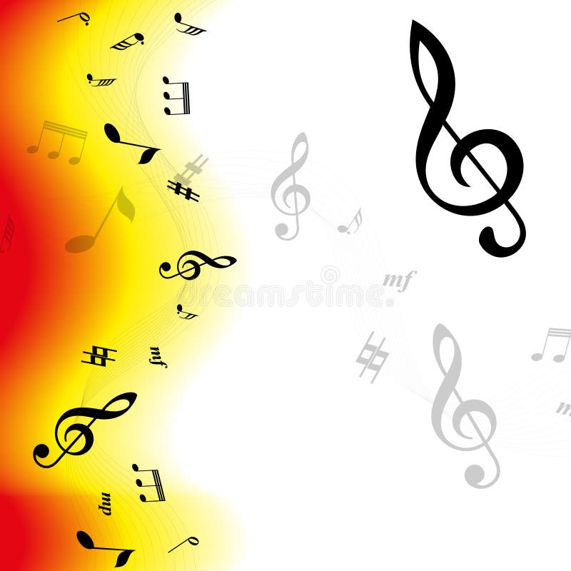 Floating Music Notes Stock Illustrations – 209 Floating Music Notes ...