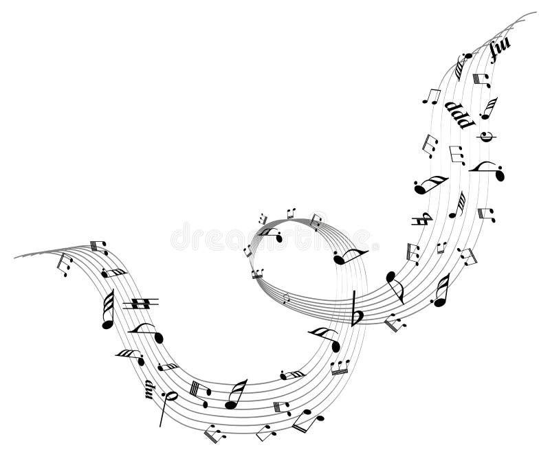 Floating Music Notes Stock Illustrations – 4,534 Floating Music Notes ...