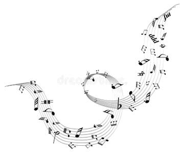 Floating Music Notes Stock Illustrations – 4,534 Floating Music Notes ...
