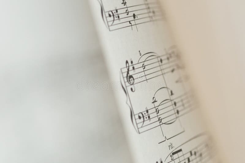 Music Notes on White Background Stock Illustration - Illustration of ...