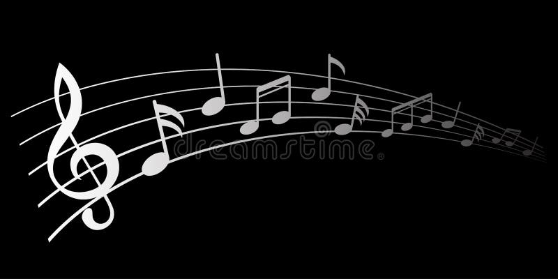 Music Notes, White Group Musical Notes - Vector Stock Illustration ...