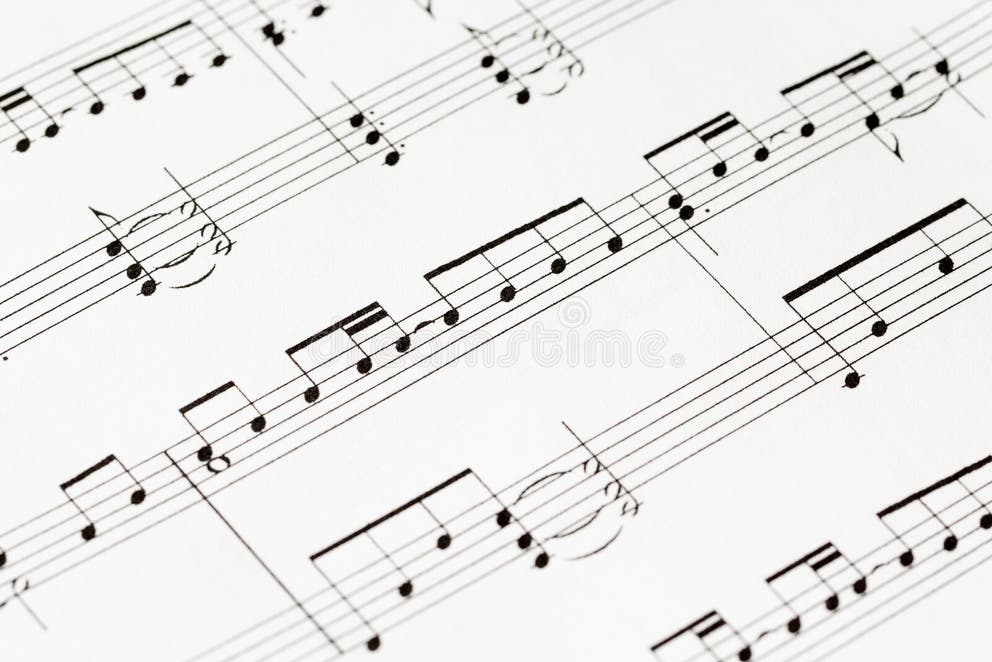 Black White Music Notes No Background Stock Photos - Free & Royalty ...