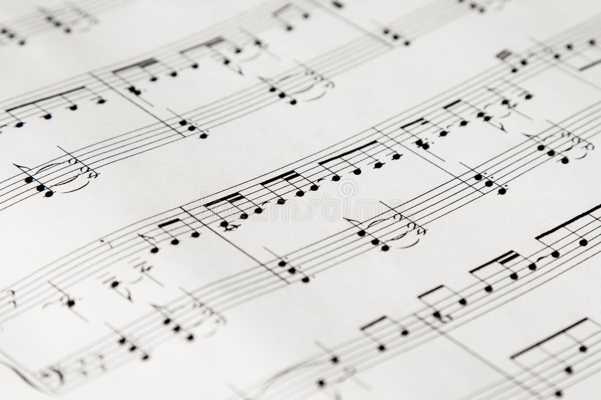 Black White Music Notes No Background Stock Photos - Free & Royalty ...