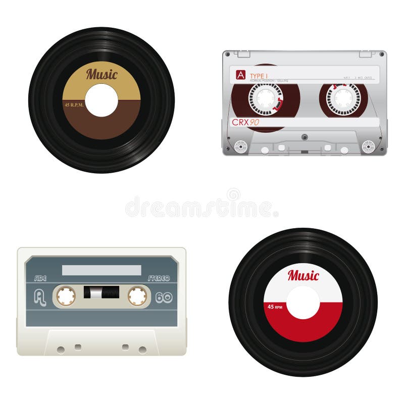 Music objects set stock vector. Illustration of drums - 9715637