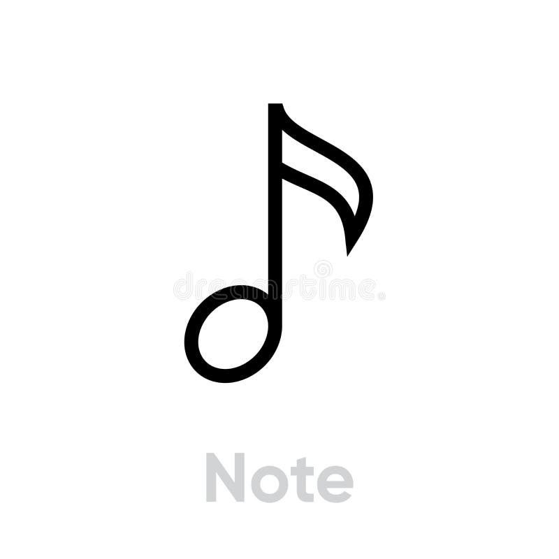 Music one note icon stock vector. Illustration of single - 167600587