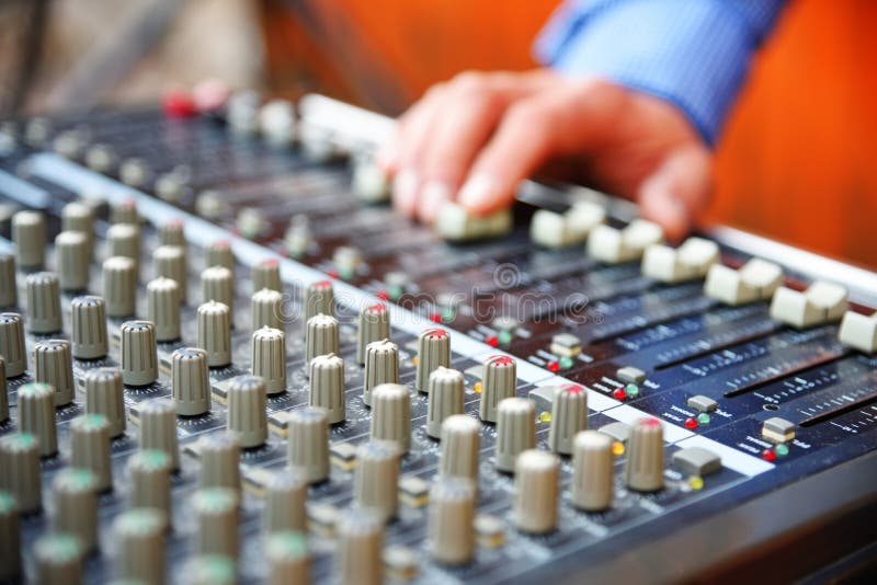 Professional musical panel stock image. Image of electric - 168697573