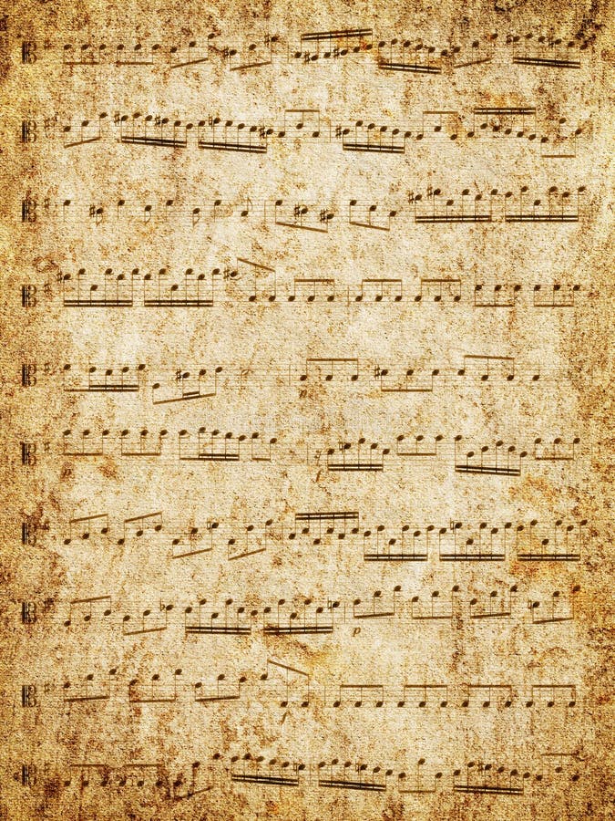 Vintage Music sheet stock photo. Image of paper, aging - 1872842