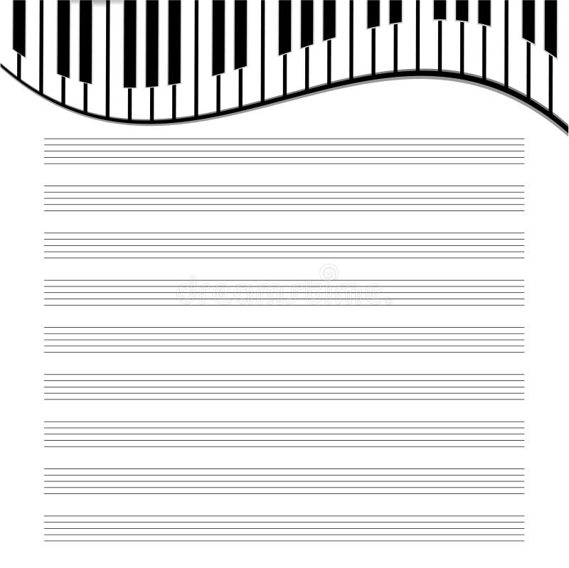 Music paper stock vector. Illustration of background - 31660946