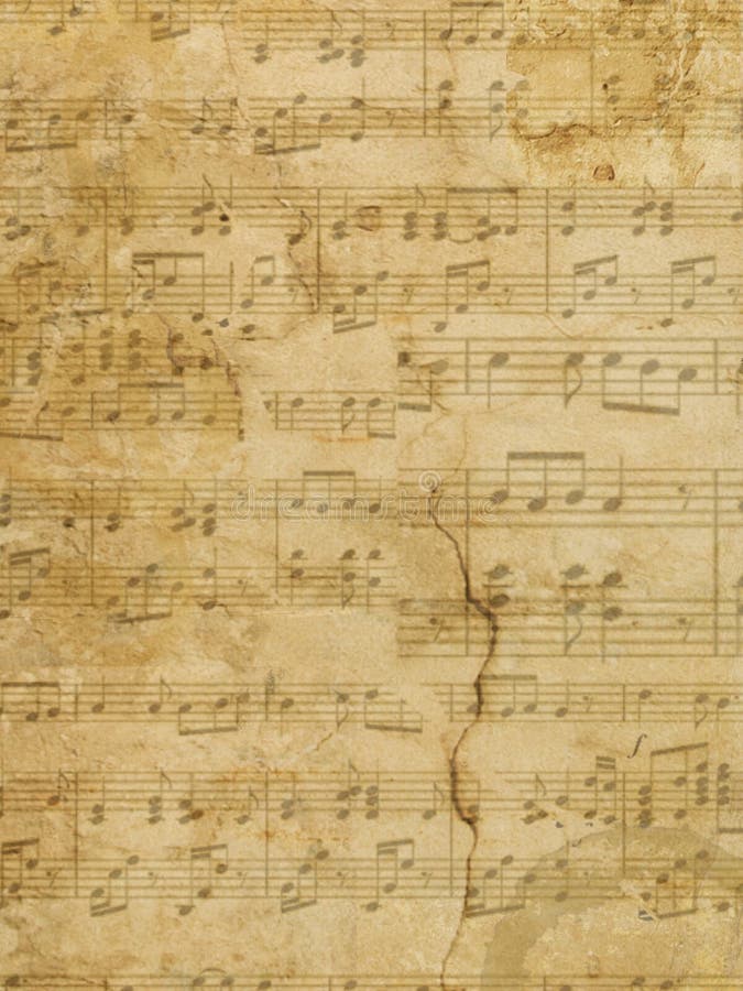 Music Parchment Paper Grunge Stock Photo - Image of antique, music ...