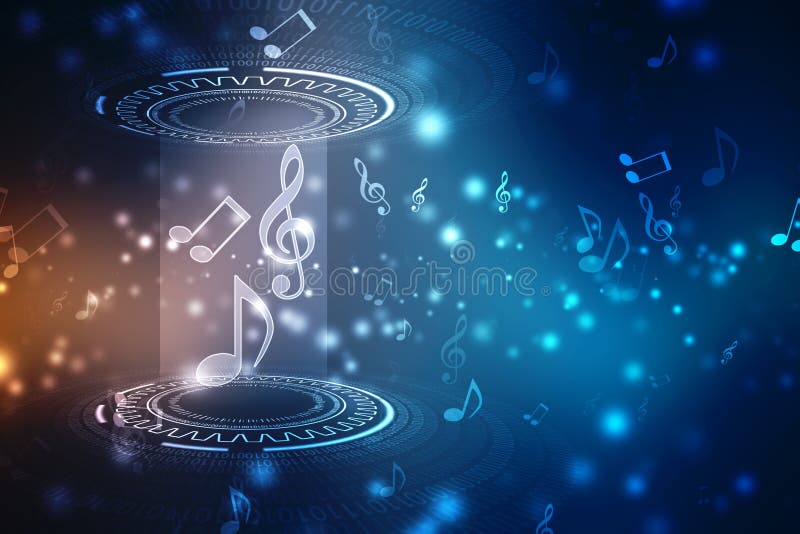 Music Party Background, Abstract Colorful Music Background with Notes ...