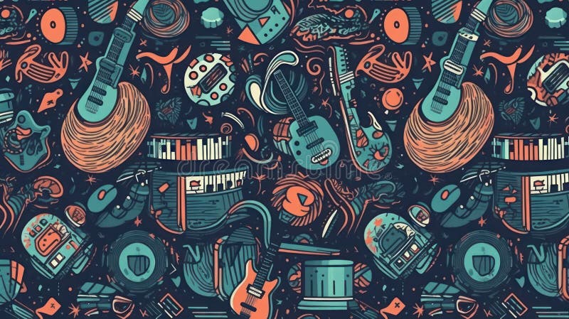 Music Pattern. Guitar. Piano Pattern. Piano Keyboard. Piano Keyboard ...