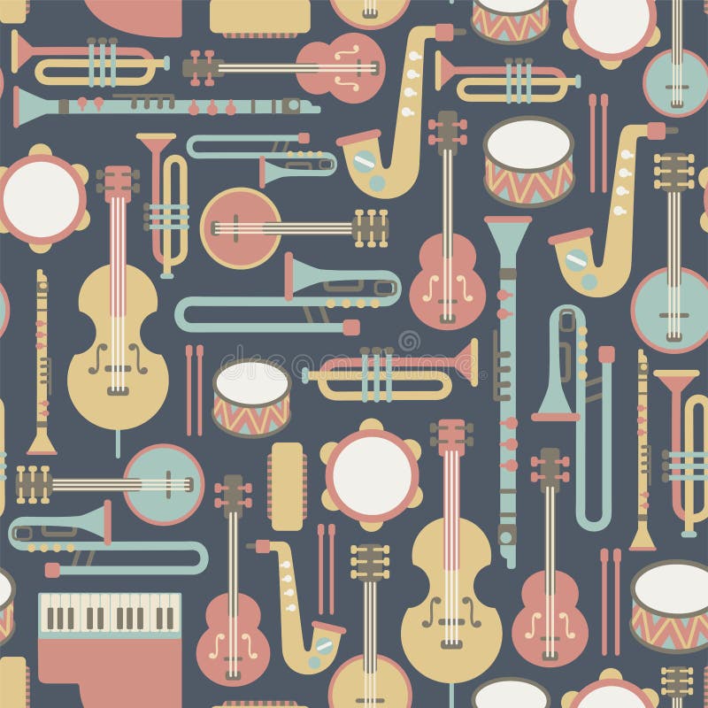 Music pattern stock vector. Illustration of seamless - 28644161