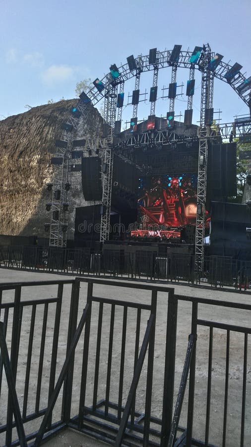 Music Performance Stage at Garuda Wisnu Kencana Bali Stock Photo ...