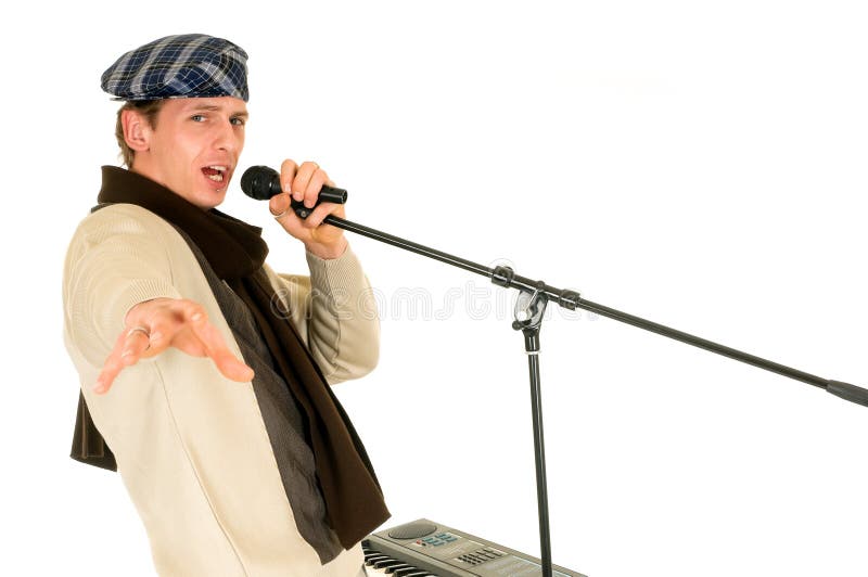 Music performer, singer stock photo. Image of shirt, singer - 8325510