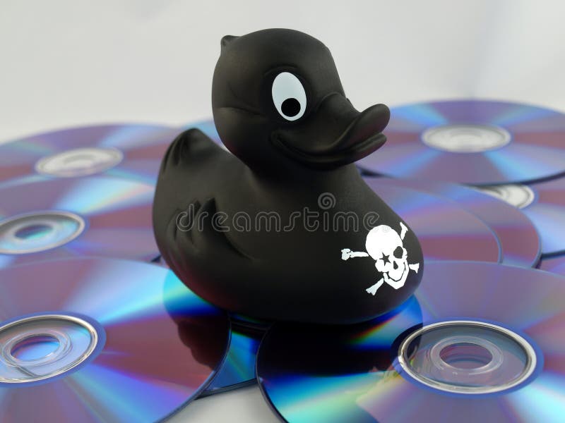 3d Character Stealing Cd. Computer Piracy Concept Stock Illustration ...