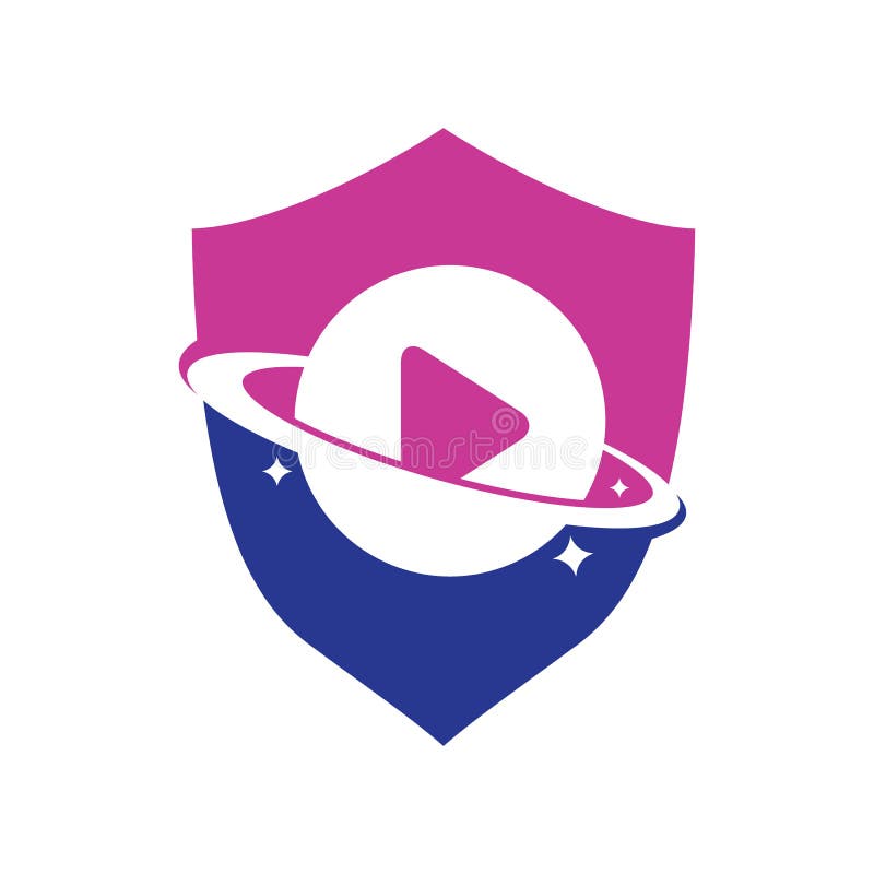 Music Planet Logo Design Concept. Stock Vector - Illustration of button ...