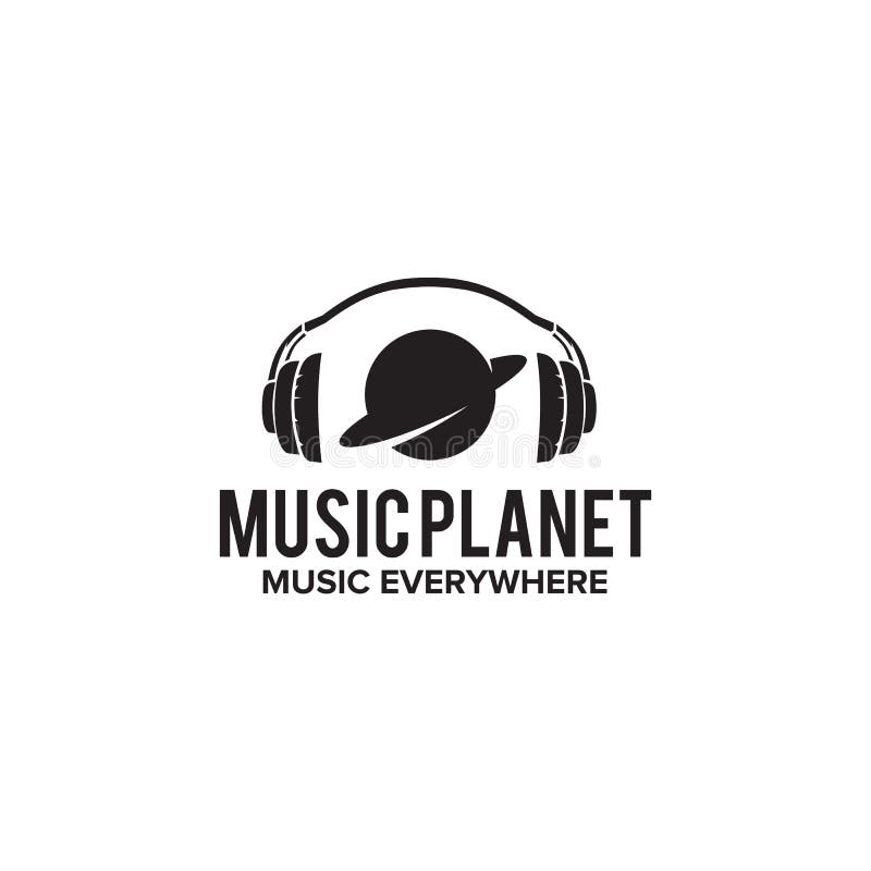 Music Planet Logo Design Template Stock Vector - Illustration of party ...
