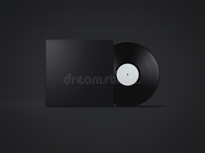 Music Plate with Blank Cover Package. 3d Rendering Stock Illustration ...