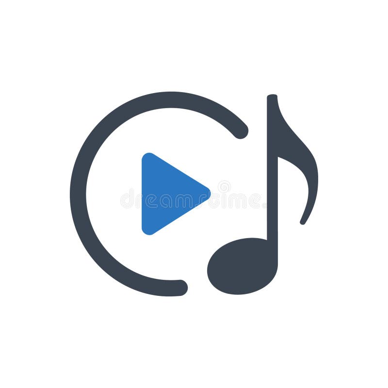 Music Play Icon stock vector. Illustration of melody - 361529319