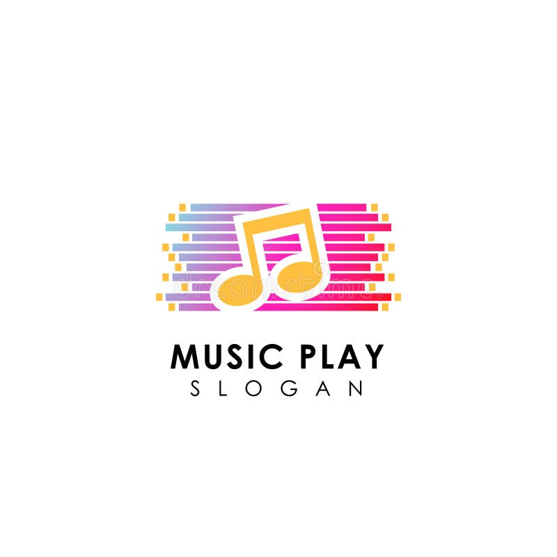 Media Music Play Symbol Logo And Icon Stock Vector - Illustration of ...
