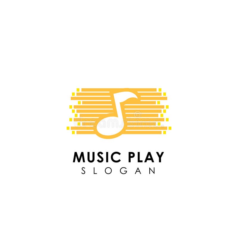 Music Play Logo Design Template. Music Icon Symbol Designs Stock Vector ...