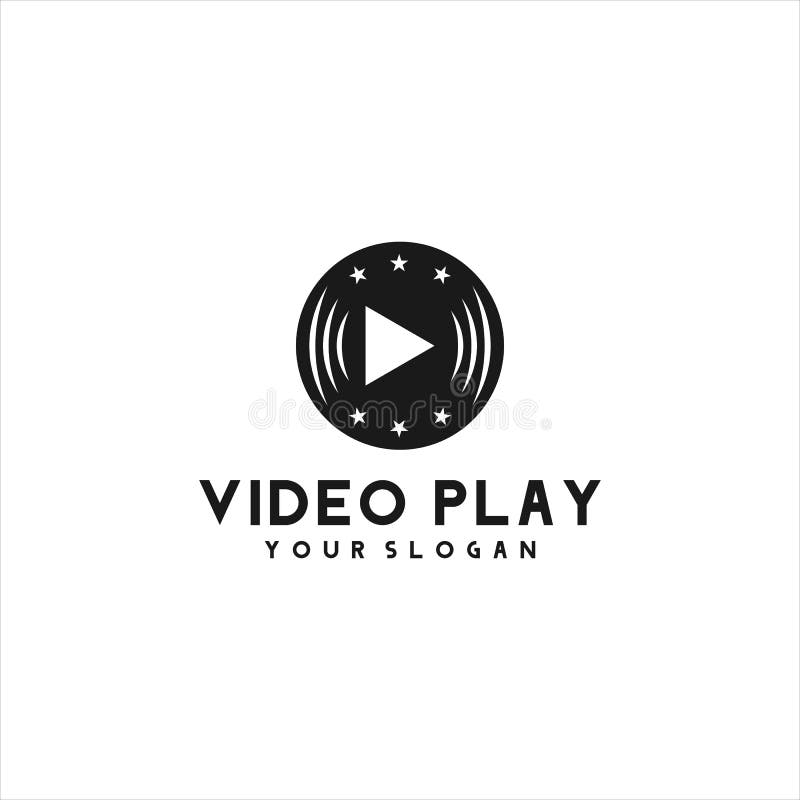 Music Play Vector Logo Design Graphic Abstract Stock Vector ...