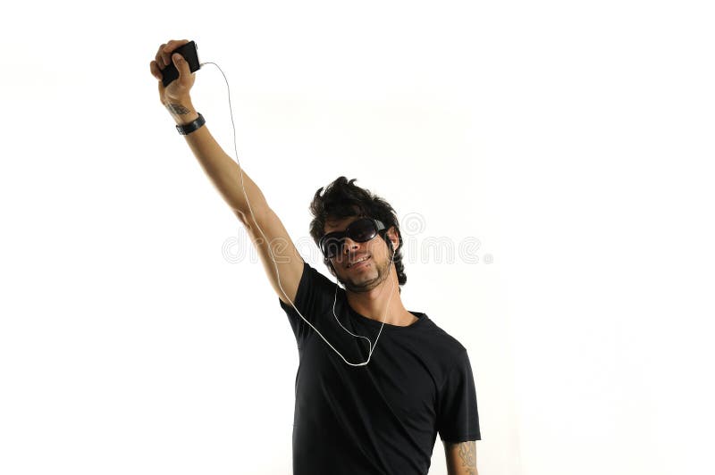 Music player stock image. Image of latin, hairstyle, people - 8809277