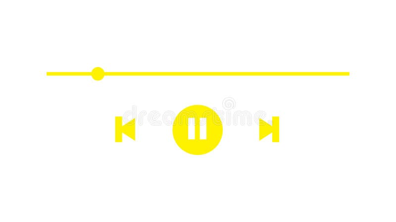 Music player bar icon stock illustration. Illustration of play - 339329604