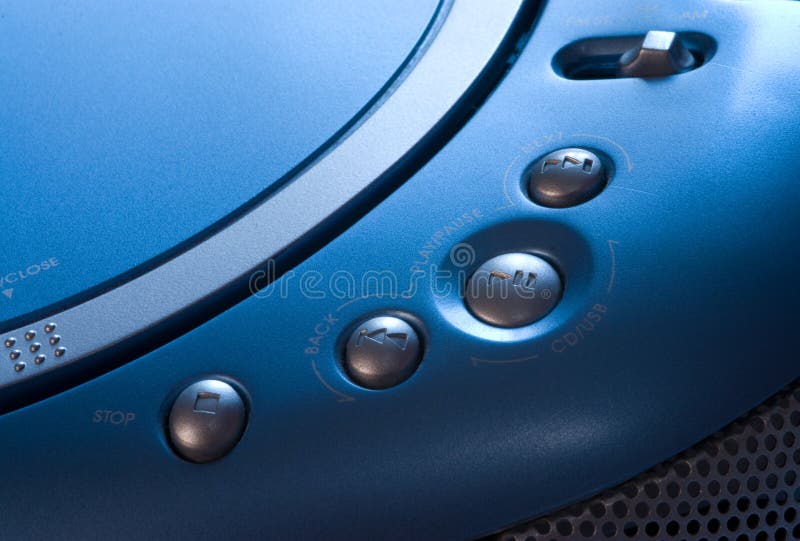 Music player controls stock photo. Image of disc, button - 25820132
