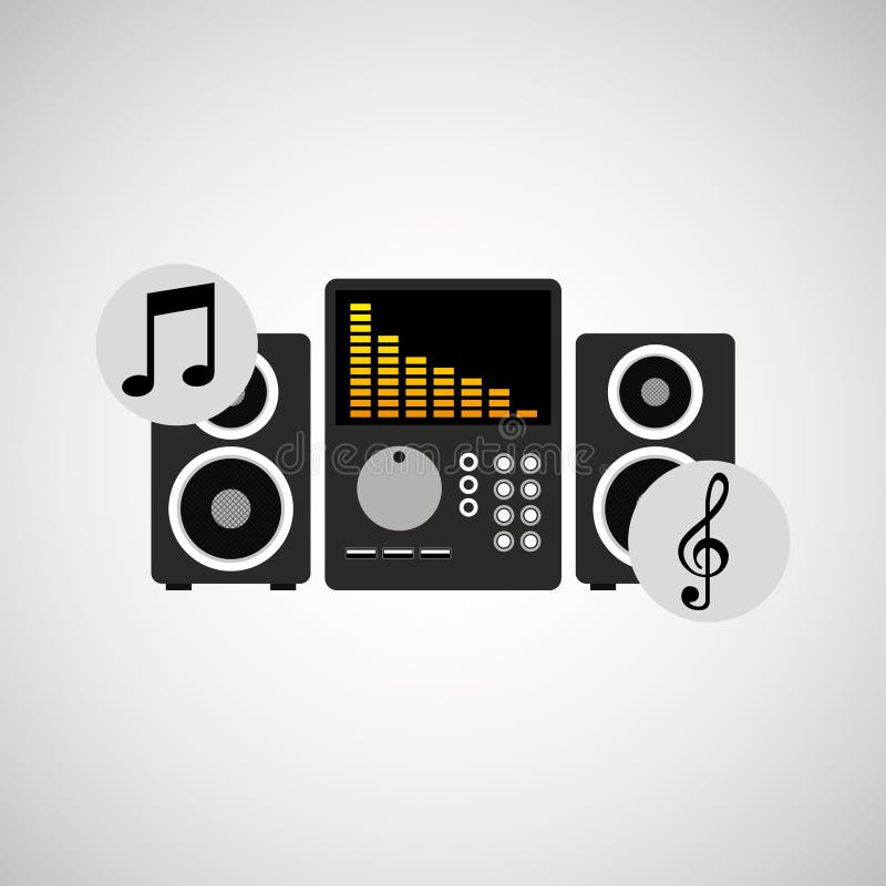 Music player design stock illustration. Illustration of sound - 71547008
