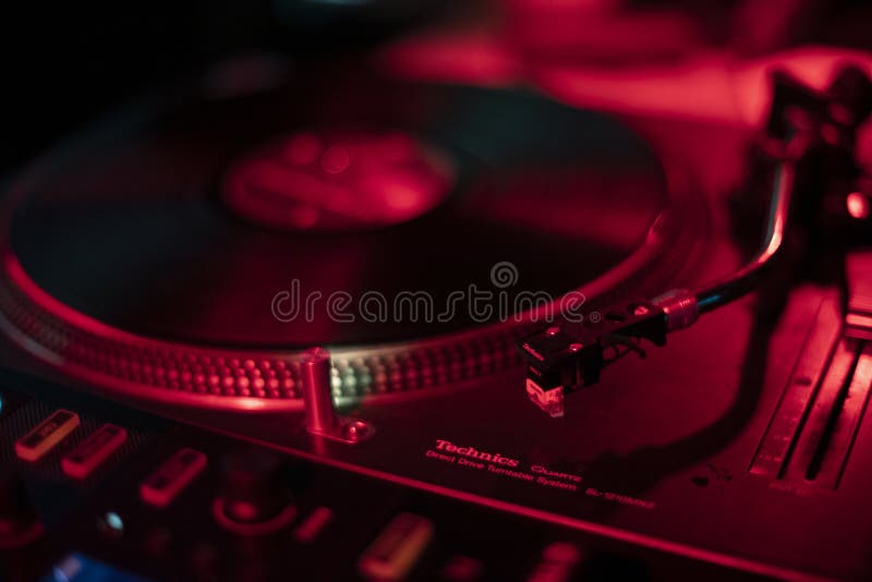 Music player. DJ panel stock photo. Image of panel, party - 226573330