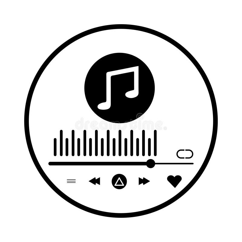 Music, Player, Icon, Audio, Sound, Music Player Icon Stock Vector ...