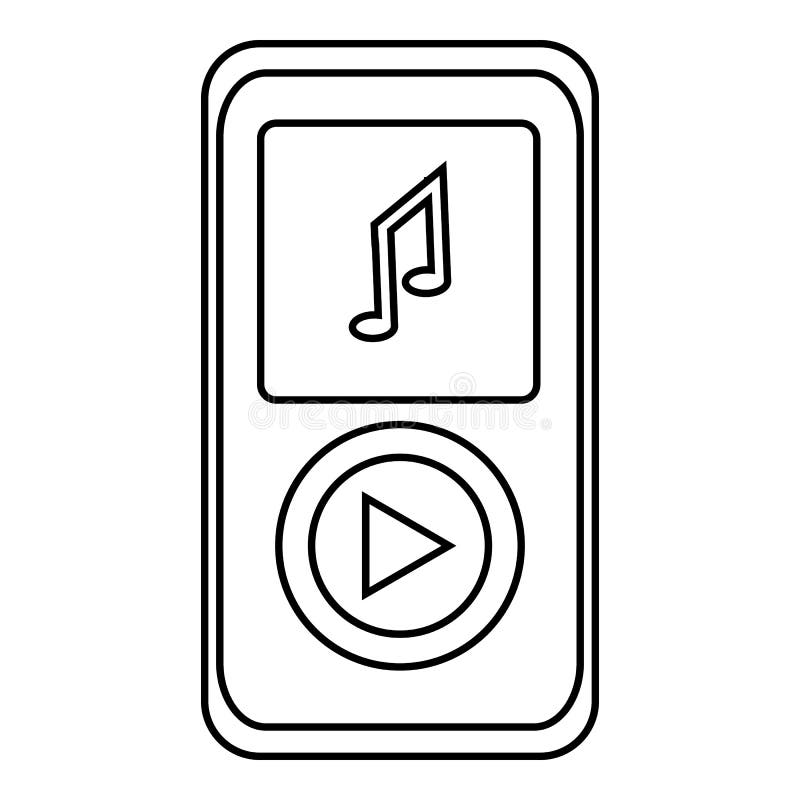 Music Player Apps Icon, Outline Style Stock Vector - Illustration of ... Music Player Apps Icon, Outline Style Stock Vector - Illustration of ...