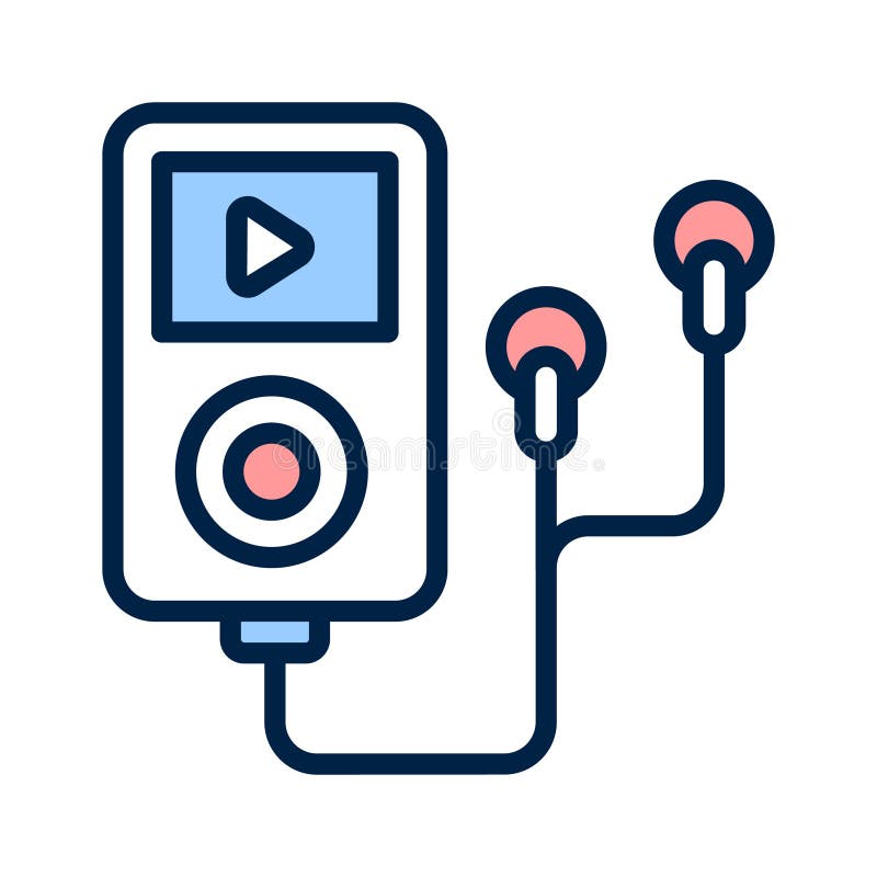 Music Player Icon Symbolizing Audio Entertainment and Communication ...