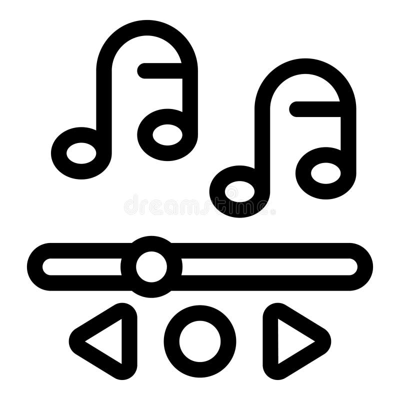 Music Player Interface Displaying Audio Playing with Notes and Progress ...