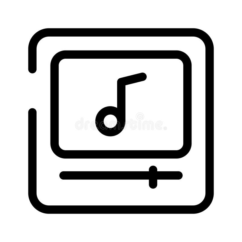 A Music Player Interface Representing Playback and Song Control Stock ...