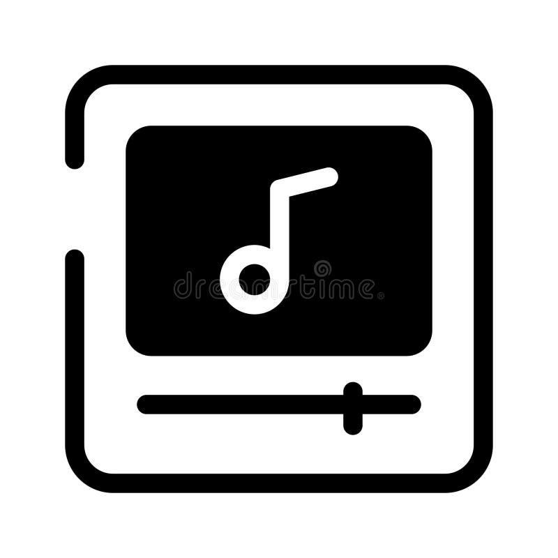 A Music Player Interface Representing Playback and Song Control Stock ...