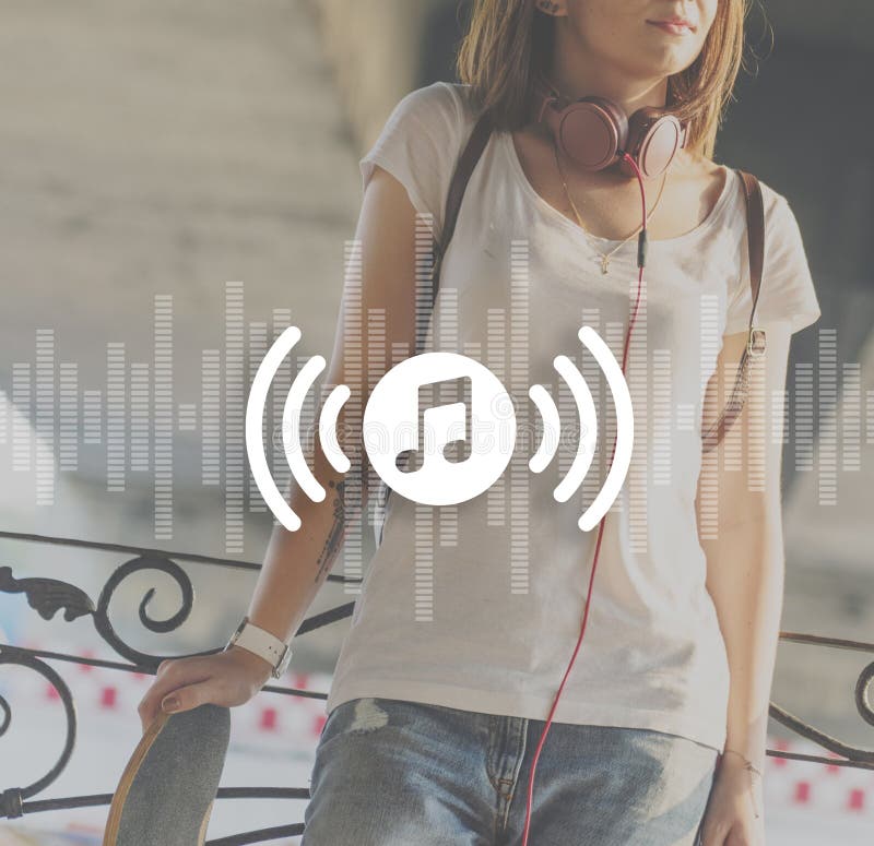 Music Player Multimedia Equalizer Control Panel Concept Stock Image ...