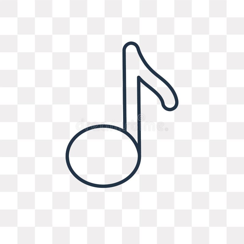 Music Player Vector Icon Isolated On Transparent Background, Lin Stock ...