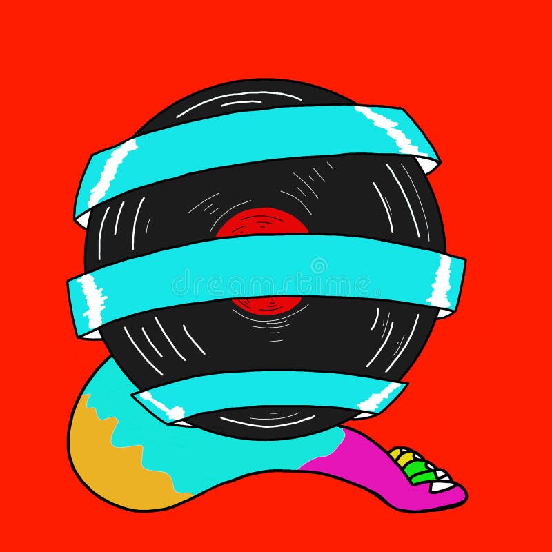 Music playlist artwork stock illustration. Illustration of playlist ...