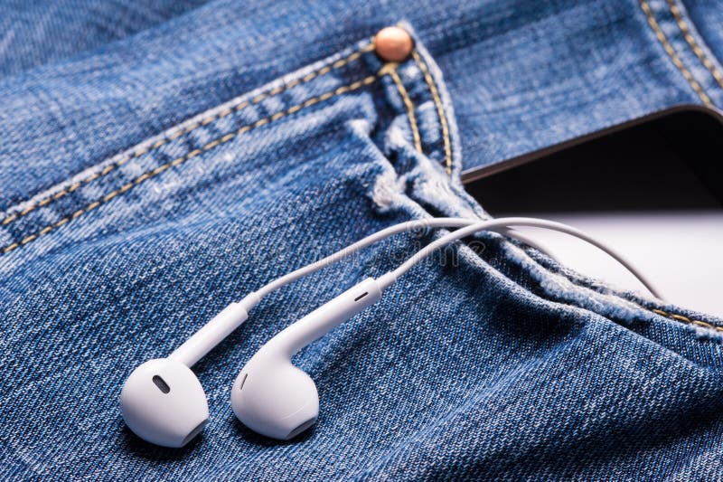 Music in pocket stock image. Image of entertainment, cellphone - 67035069