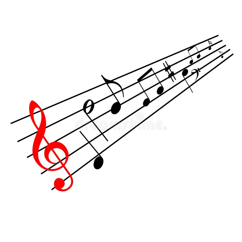 Musical Notes stock vector. Illustration of scale, semiquaver - 13094940